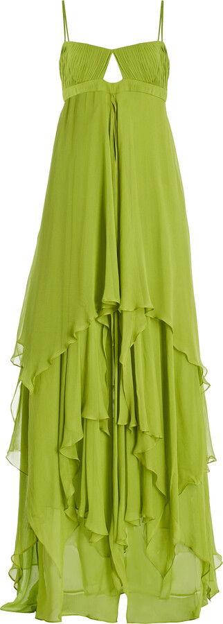 Francesca Miranda Ades Silk-Chiffon Dress - ShopStyle