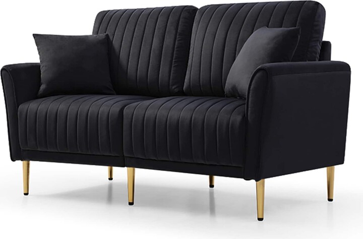 TOSWIN 2 Piece Set with Sofa and Loveseat Couches Reversible Back ...