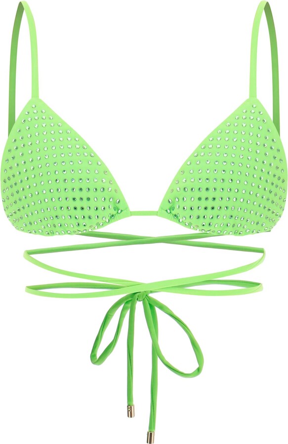 Self-Portrait Rhinestone Triangle Bikini Top - ShopStyle Two Piece ...