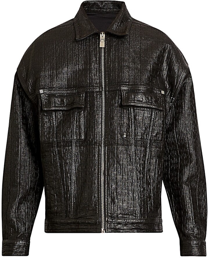 Givenchy Oversized Coated Denim Jacket - ShopStyle