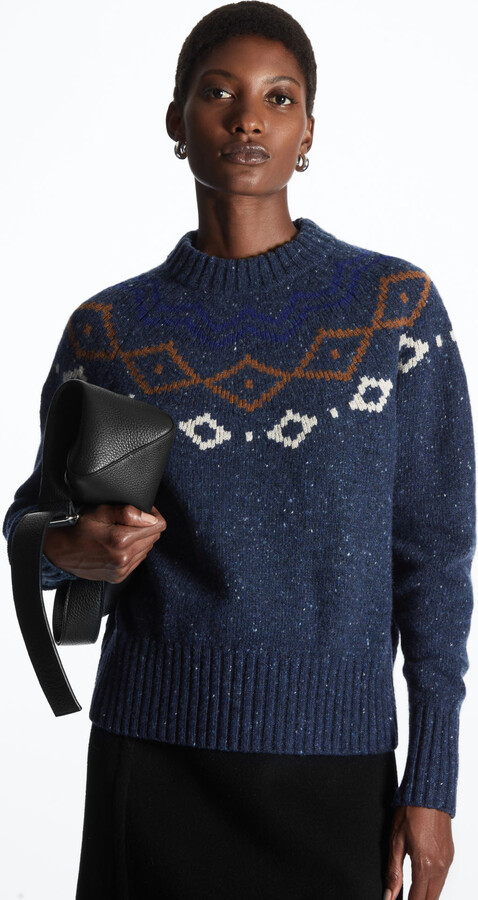 COS Fair Isle Merino Wool Sweater - ShopStyle
