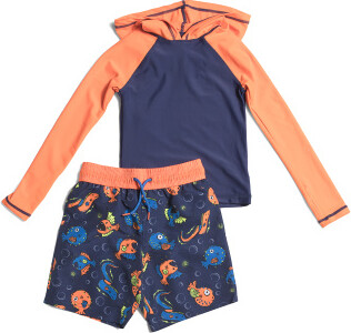 TJMAXX Boys Hooded Rash Guard With Trunks - ShopStyle