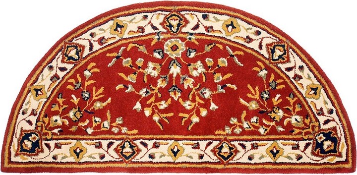 56" Long Minuteman International Oriental Half Round Hearth Rug ...