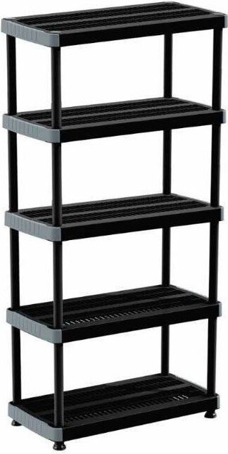 Inval Heavy Duty 5 Tier Shelving Unit Black - ShopStyle Bookcases ...