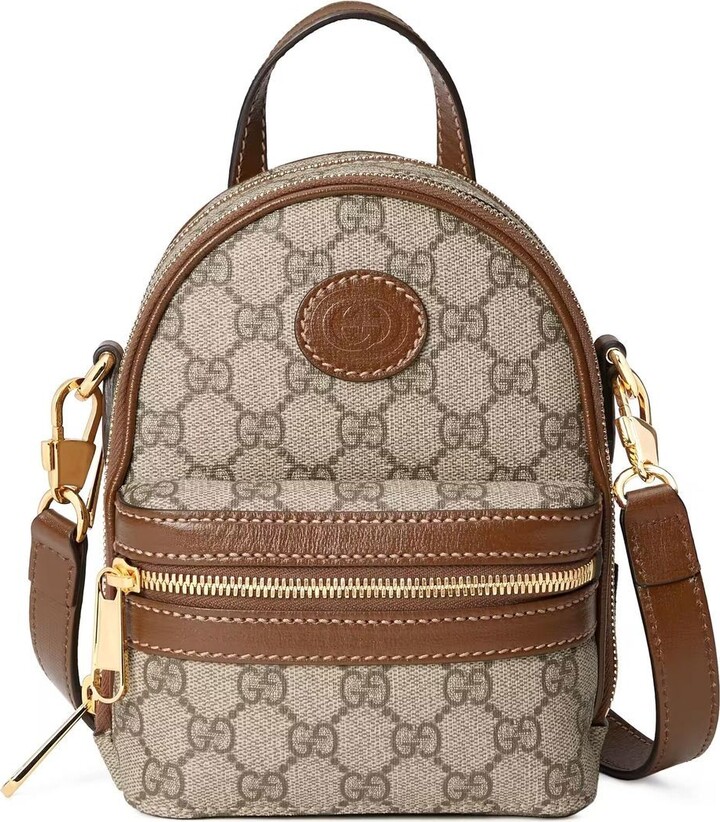 Gucci Interlocking G canvas backpack - ShopStyle