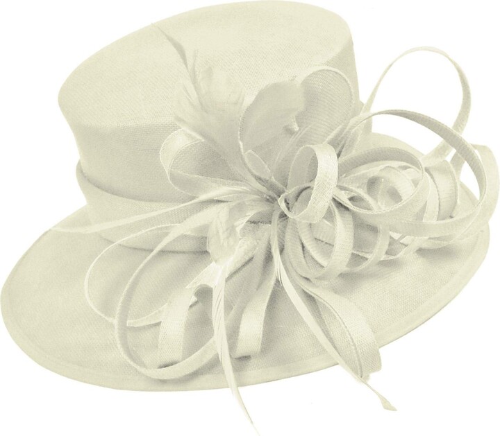 Caprilite Cream Ivory Large Queen Brim Hat Occasion Hatinator ...