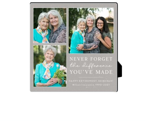 Shutterfly Desktop Plaques: Contemporary Retirement Collage Desktop ...