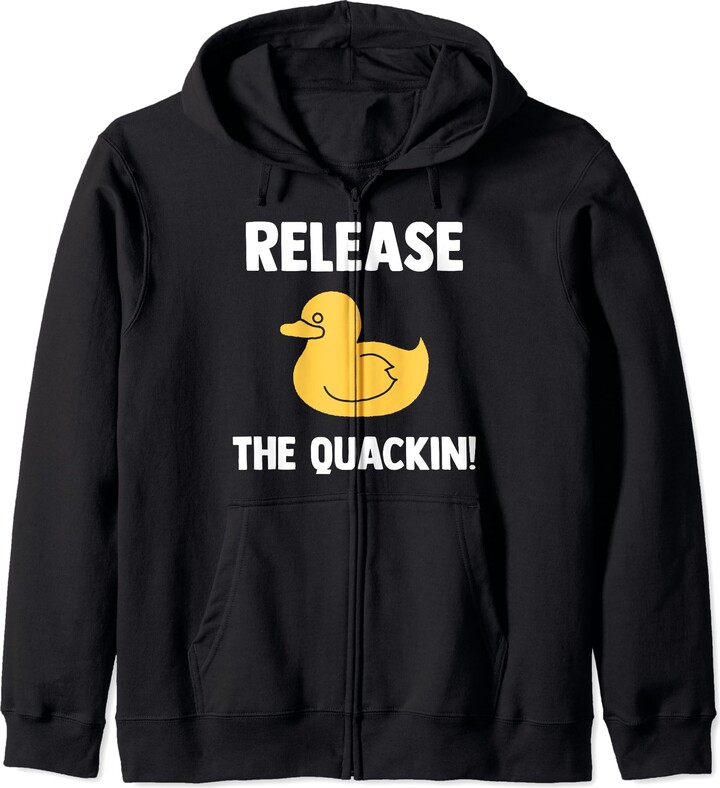 Duck Gifts For Men Women Rubber Ducky Meme Quack Zip Hoodie - ShopStyle ...
