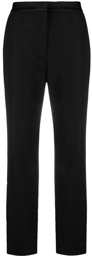 Balmain Straight-Leg Wool Cropped Trousers - ShopStyle