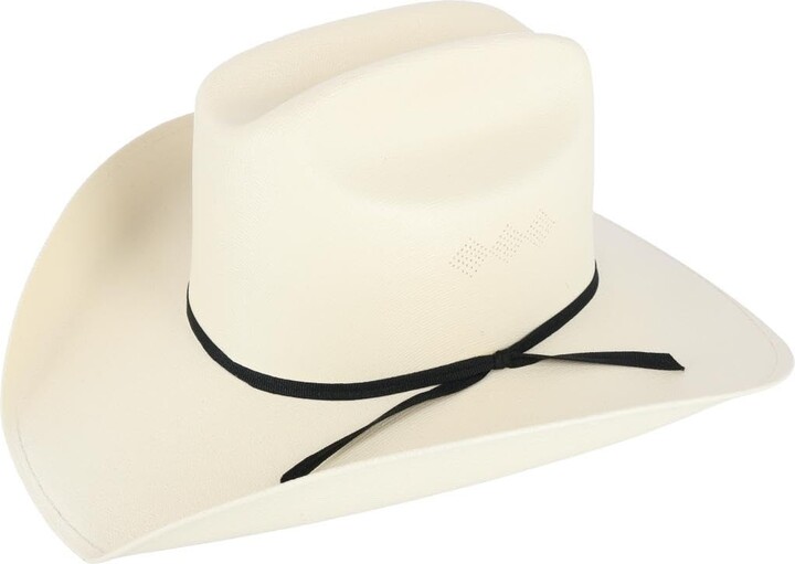 CTM Men's Ivory Canvas Cowboy Western Hat - ShopStyle