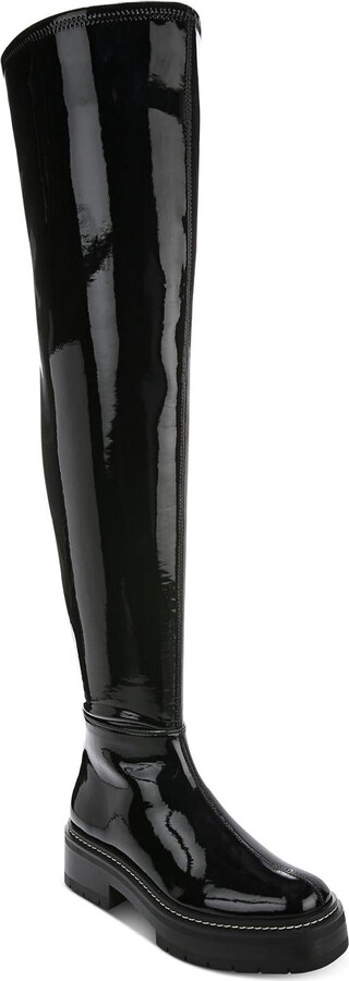 Sam Edelman Lydia Womens Zipper Lug Sole Over-The-Knee Boots - ShopStyle