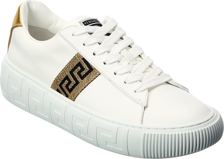 Versace Greca Leather Sneaker - ShopStyle