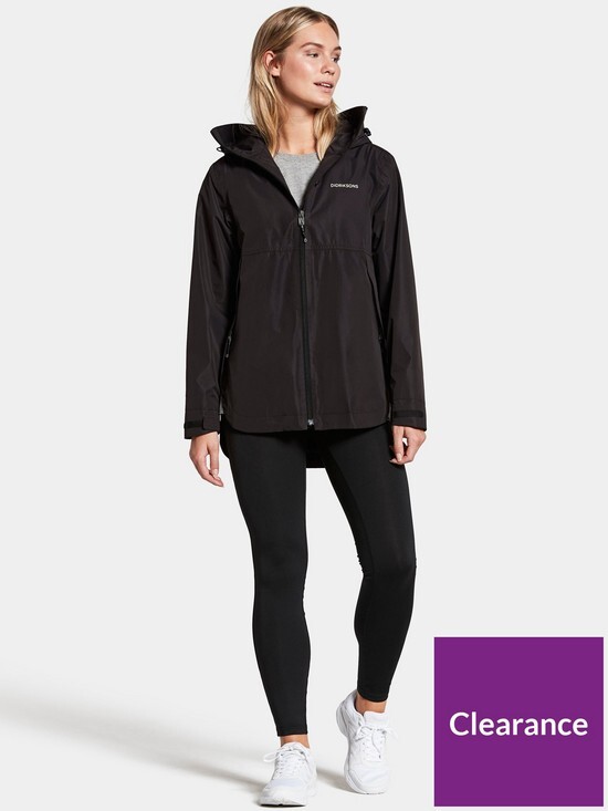 Didriksons Tilde Waterproof Jacket - Black - ShopStyle