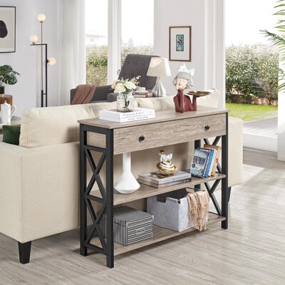 Trent Austin Design Console Table With Drawer And Suzanna Open Storage ...
