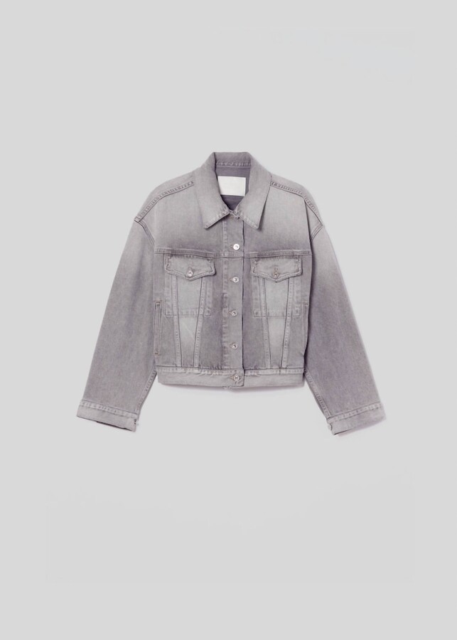 Citizens of Humanity Women's Quira Puff Denim Jacket In Quartz Grey - ShopStyle