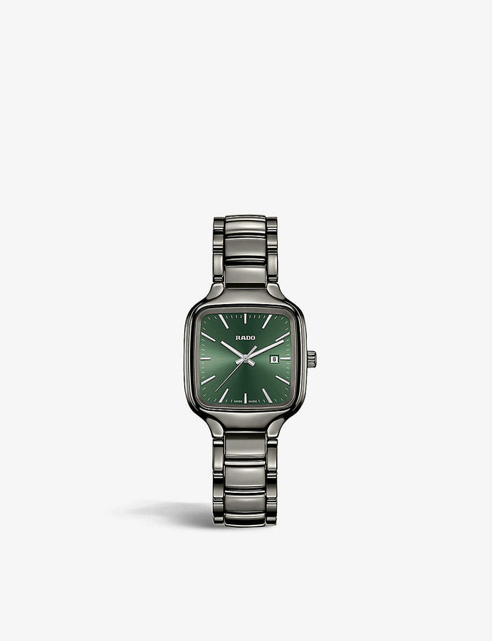 Rado R27077312 True Square Automatic high-tech ceramic watch - ShopStyle
