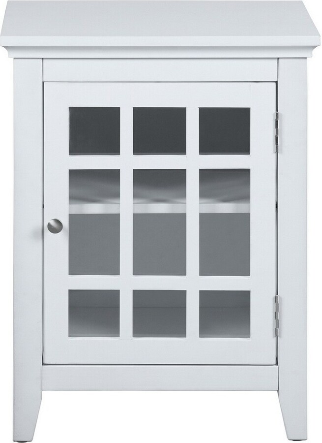 EDWINRAY Bedroom Small Bedside Table/Night Stand with Open door Storage ...