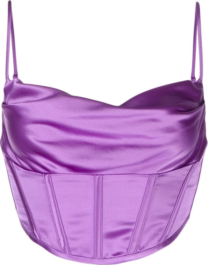 retrofete Corset-Style Crop Top - ShopStyle