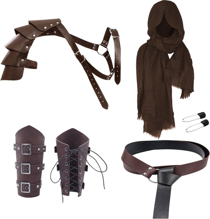 Gefomuofe Medieval Knight Costume Accessory Set with Medieval Belt ...