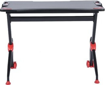 Inbox Zero Ergonomic Gaming Desk, Z-Shaped Computer Table Workstation ...
