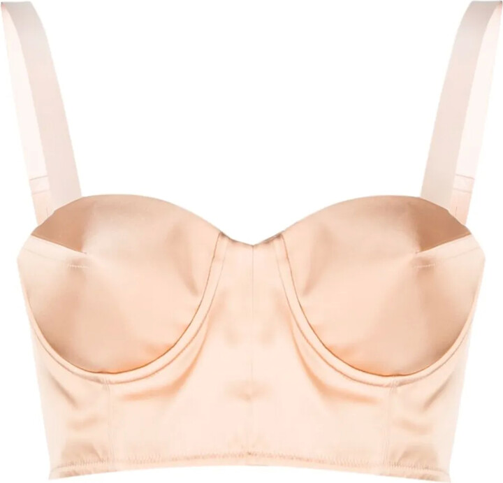 Maison Margiela Satin Balconette Bra - ShopStyle