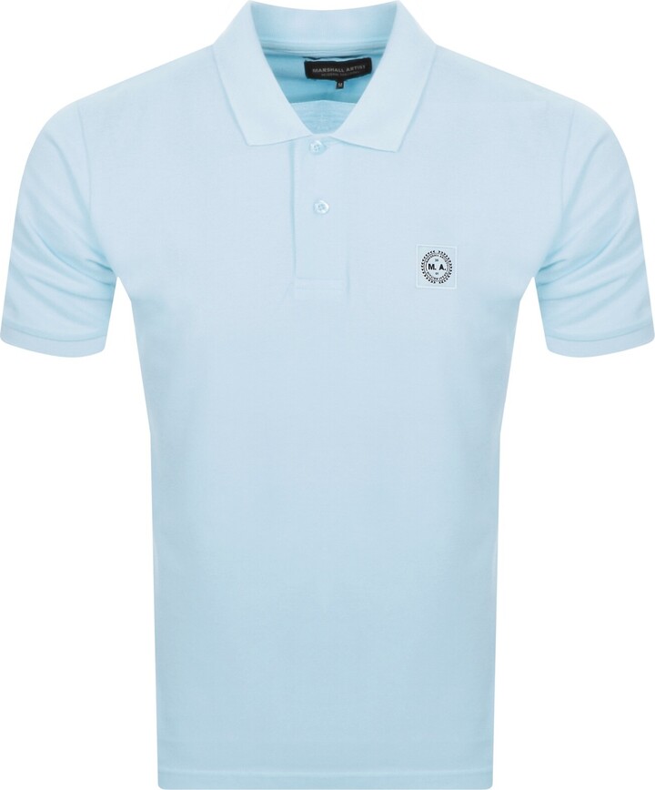Marshall Artist Marchio Polo T Shirt Blue - ShopStyle