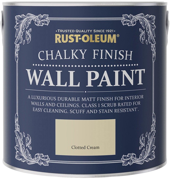 Rust-Oleum Chalky Finish 2.5-litre Wall Paint – Clotted Cream ...