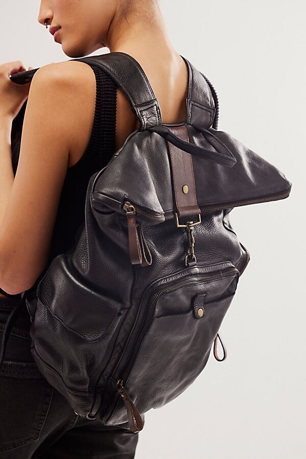 Free People Brigade Leather Backpack - ShopStyle