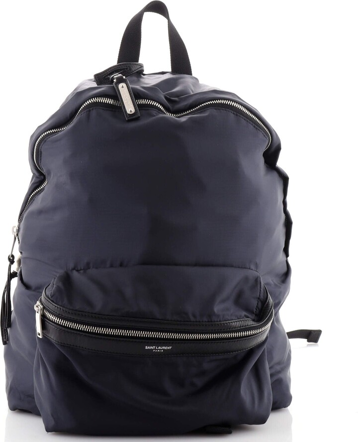 Saint Laurent Foldable City Backpack Nylon - ShopStyle