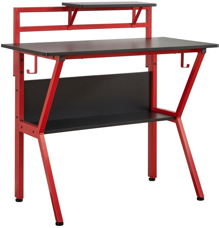 Lloyd Pascal Rogue Compact Gaming Desk Black/Red - ShopStyle