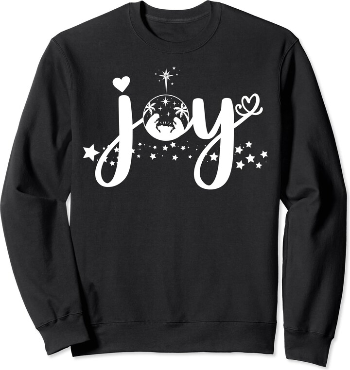 Christian Christmas Joy Jesus Nativity Scene Faith Sweatshirt - ShopStyle