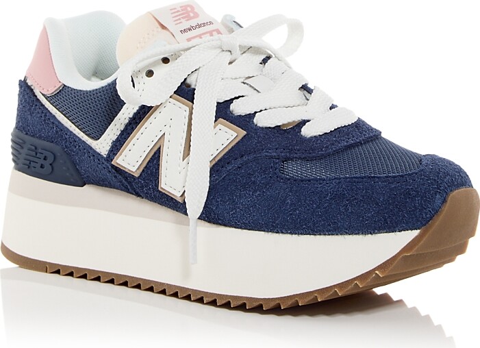 New Balance Women's 574+ Platform Low Top Sneakers - ShopStyle