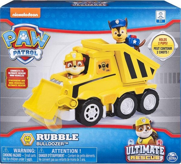 Paw Patrol Rubble S Ultimate Rescue Bulldozer With Moving Scoop And