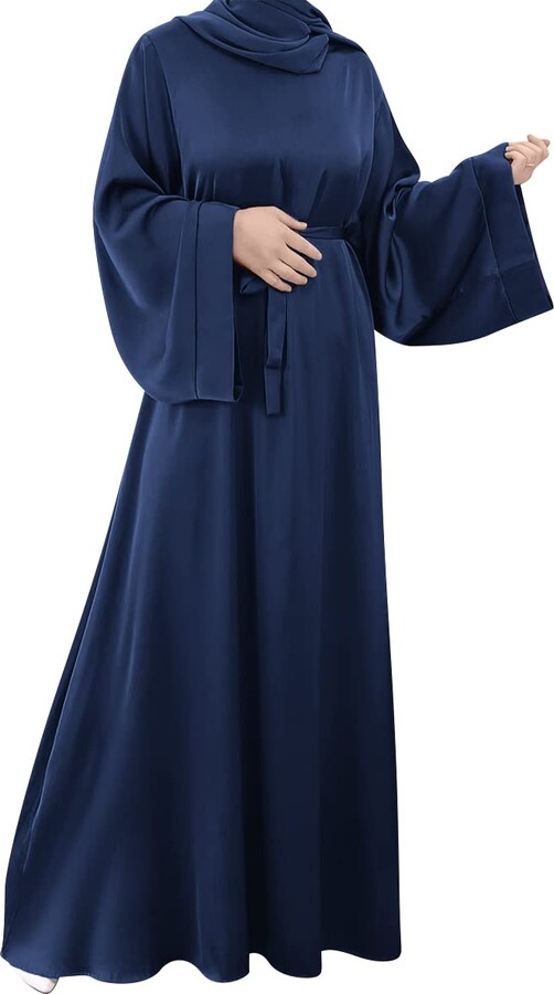 IBTOM CASTLE Women Muslim Abaya Dress Dubai Burka Modest Islamic Robe ...