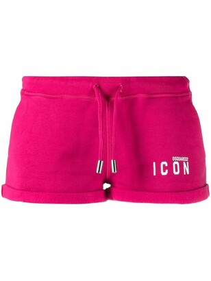 DSQUARED2 Logo-Print Mini Shorts - ShopStyle