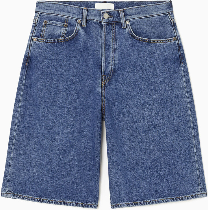 COS Longline Denim Shorts - ShopStyle