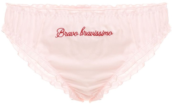 Bravo Bravissimo Shh Cotton Briefs - ShopStyle Knickers