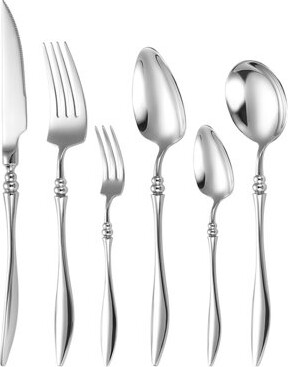 House of Hampton 24 Piece 304 Stainless Steel Flatware Set, French ...