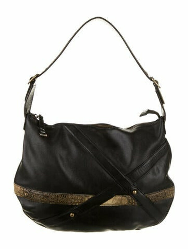 Max Mara Leather Shoulder Bag Black - ShopStyle