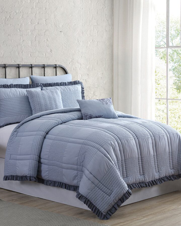 Modern Threads 7Pc Seersucker Comforter Set - ShopStyle