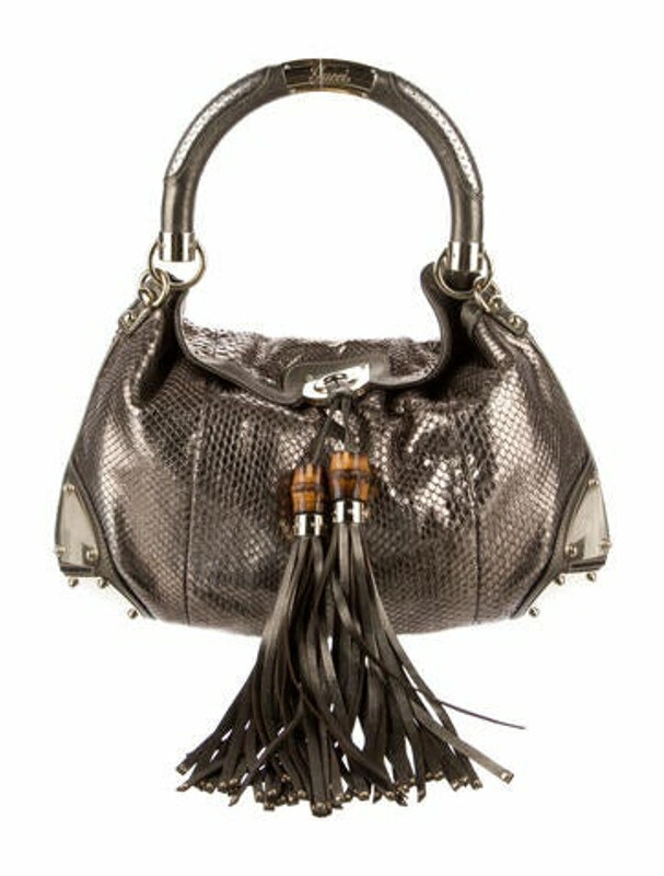 Gucci Python Large Indy Hobo Gold - ShopStyle