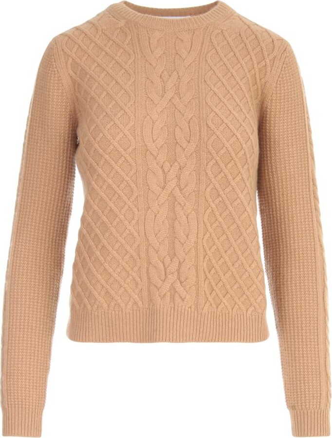 Max Mara Signature Crew Neck Sweater W/Braids - ShopStyle