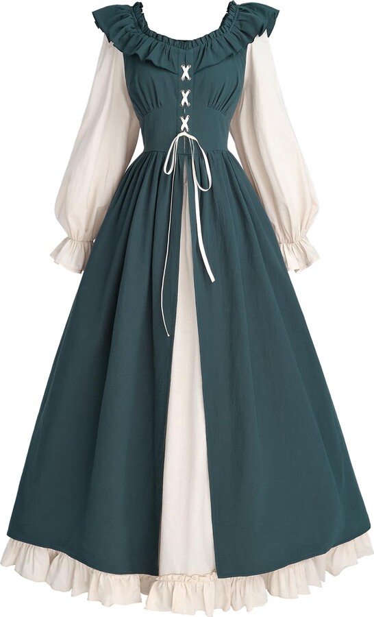 CR ROLECOS Renaissance Costumes for Women Renaissance Faire Dress ...
