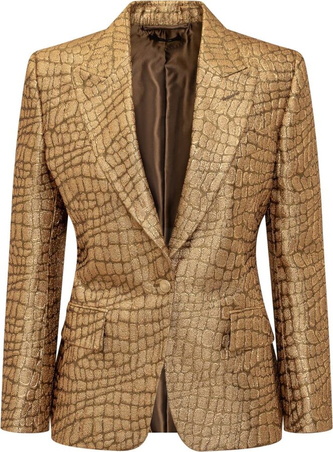 Tom Ford Blazer Walls in Croco Jacquard - ShopStyle
