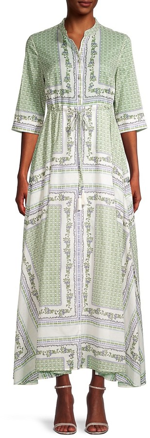 Tory Burch Botanical Garden-Print Maxi Dress - ShopStyle