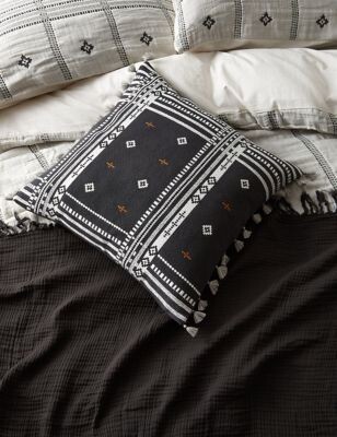 M&S X Fired Earth Casablanca Collection Kubba Tassel Cushion ...