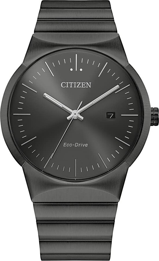 Citizen Men's Eco-Drive Modern Axiom Grey IP Stainless Steel Watch ...