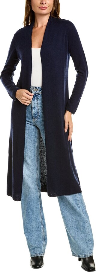 Sofia Cashmere Sofiacashmere Extra Long Wool & Cashmere-Blend Duster ...