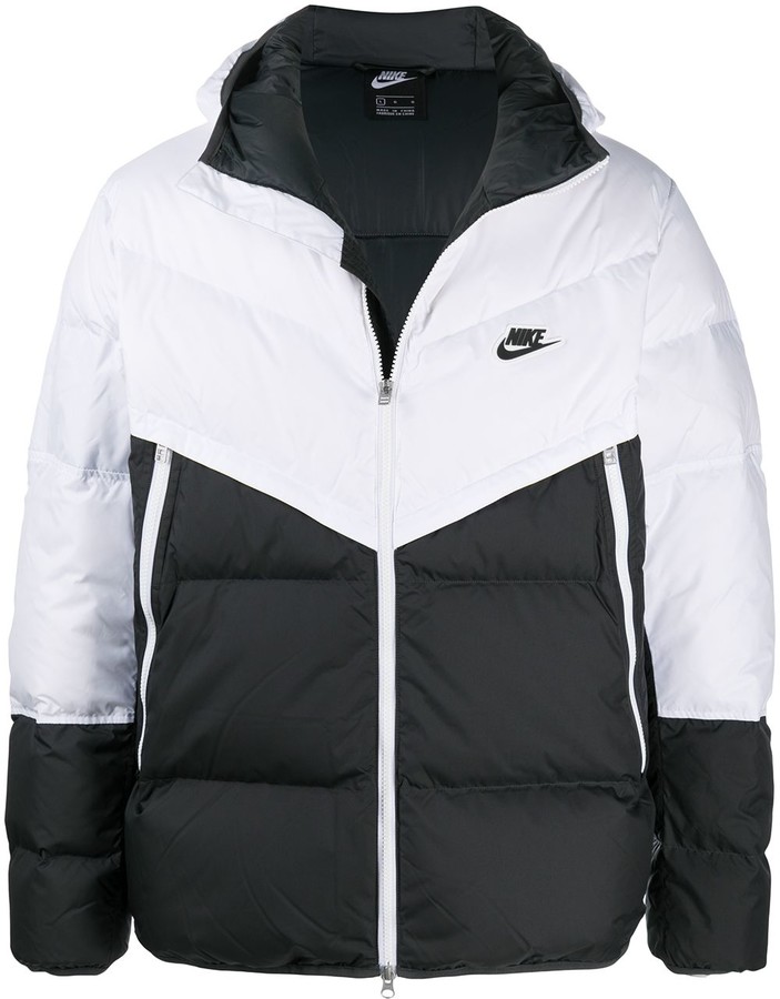 Nike Windrunner colour-block down jacket - ShopStyle Outerwear