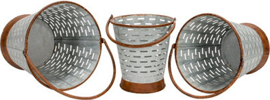Gracie Oaks Rustic Metal/Wire Bucket with Handle Set - ShopStyle Board ...